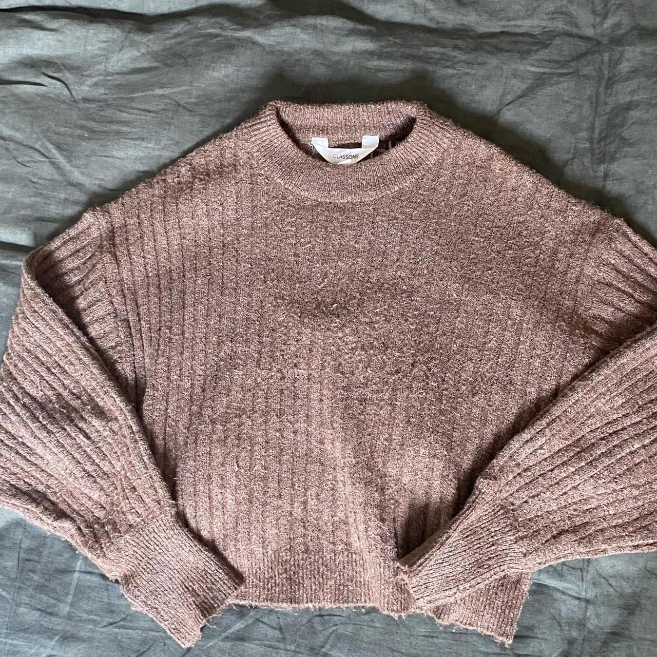 GLASSONS Rust Supersoft Knit Jumper Size... - Depop