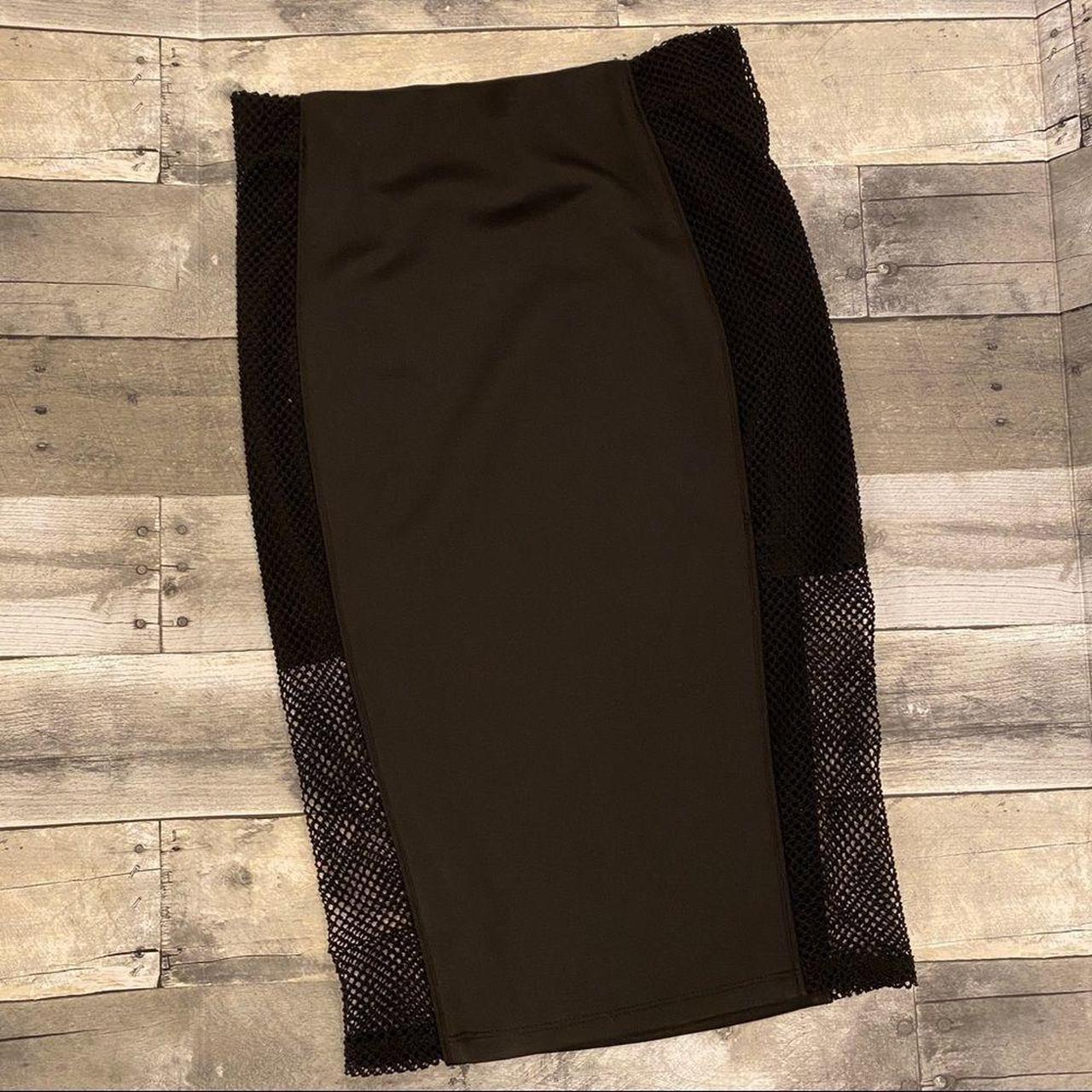 Kardashian Collection Black Mesh Insert High Waist... - Depop