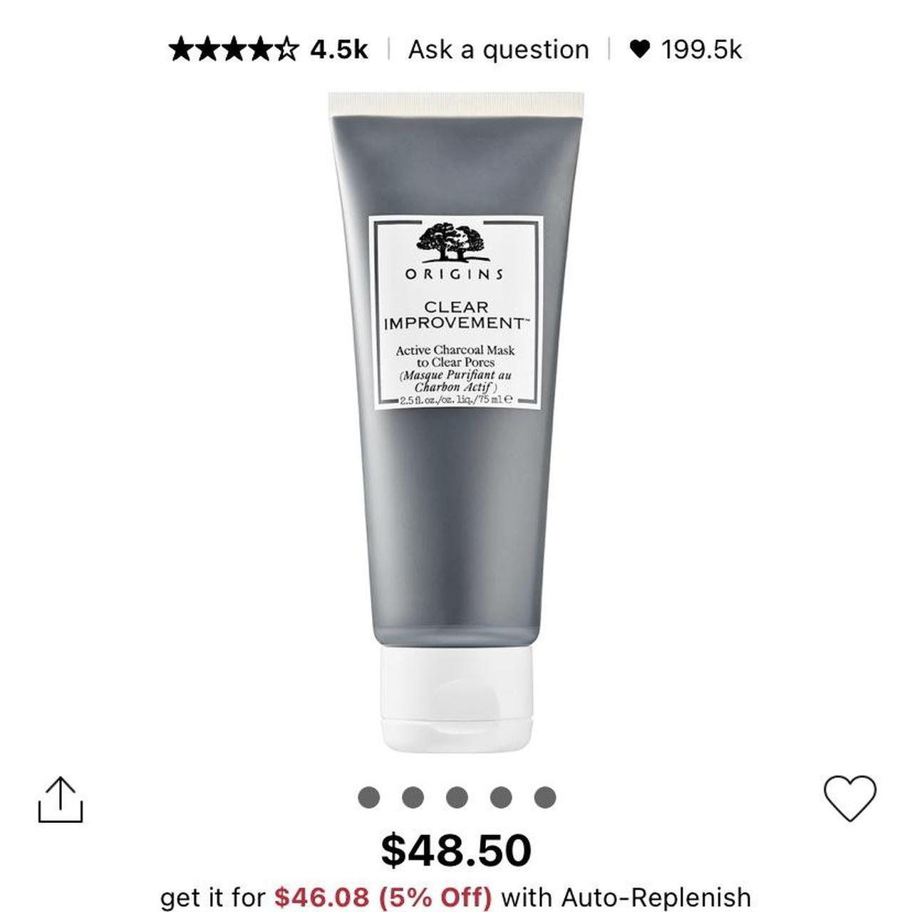 Origins Clear Activated Charcoal Mask in black and... - Depop