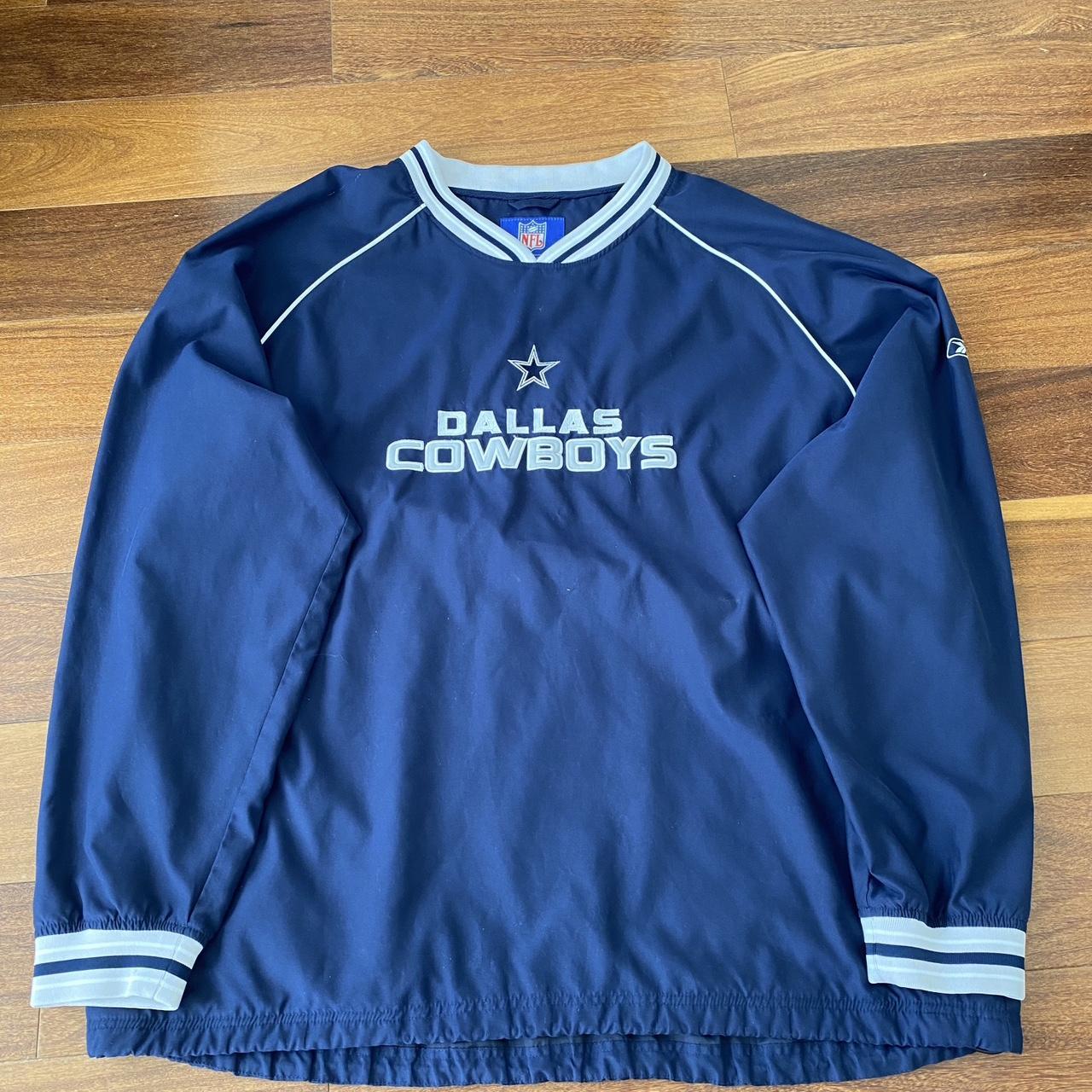 Vintage Reebok NFL Dallas Cowboys Jersey Windbreaker... | Depop
