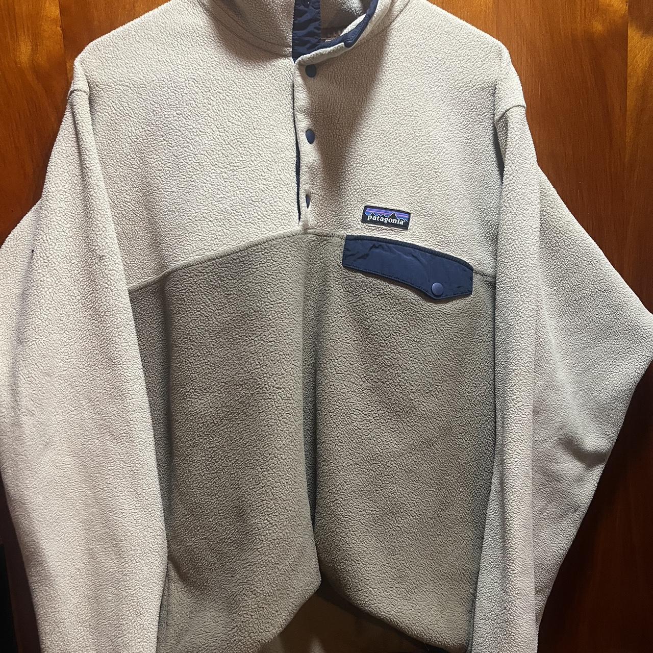 Patagonia synchilla Size M Super nice two tone... - Depop
