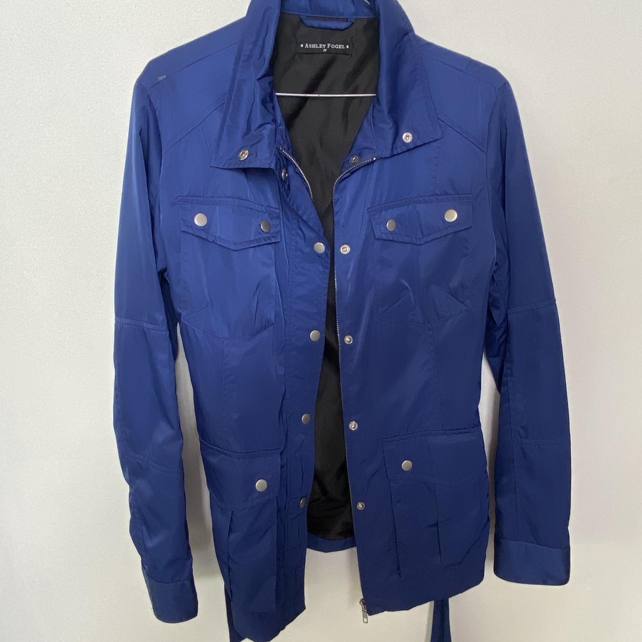 Cool blue jacket 🩵🩵 size m or 14 would fit 10-14... | Depop