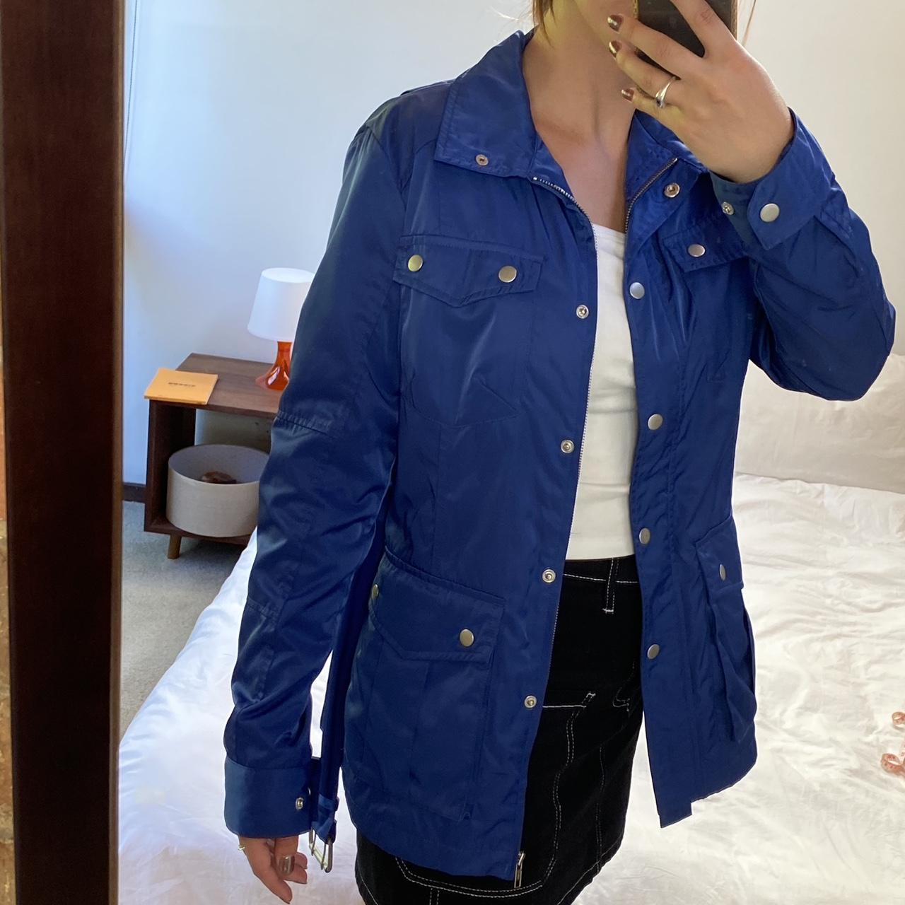 Cool blue jacket 🩵🩵 size m or 14 would fit 10-14... | Depop