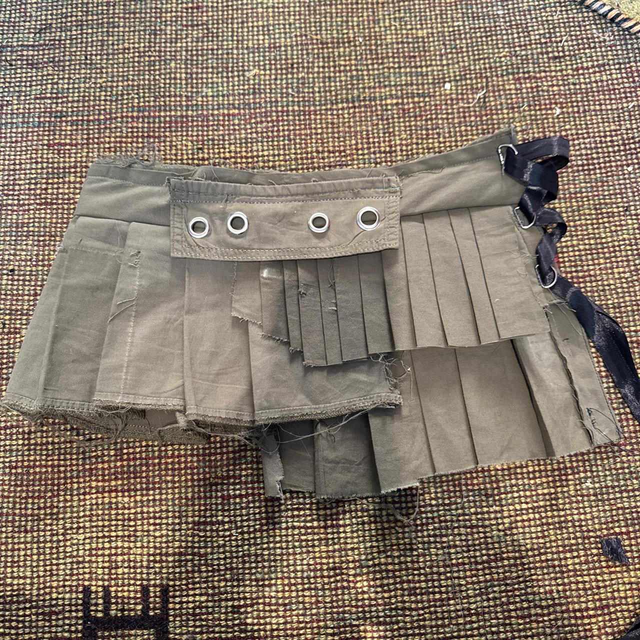 low rise micro mini skirt adjustable irregular... | Depop