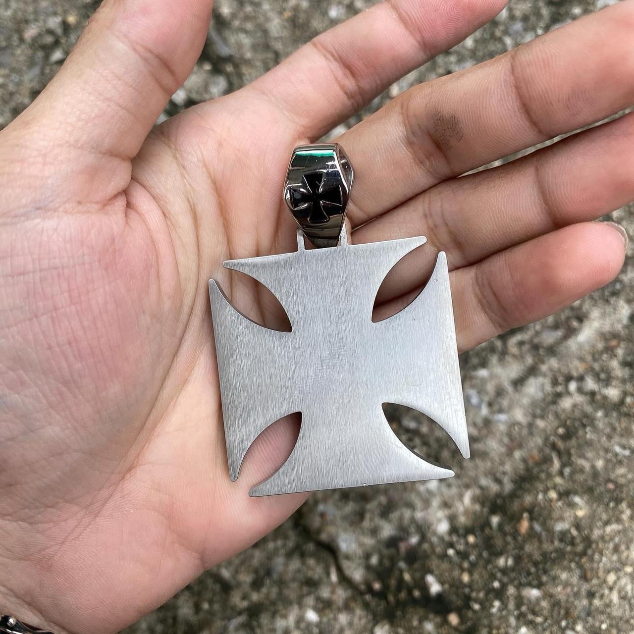west coast choppers pendent ironcross irc cross /... - Depop