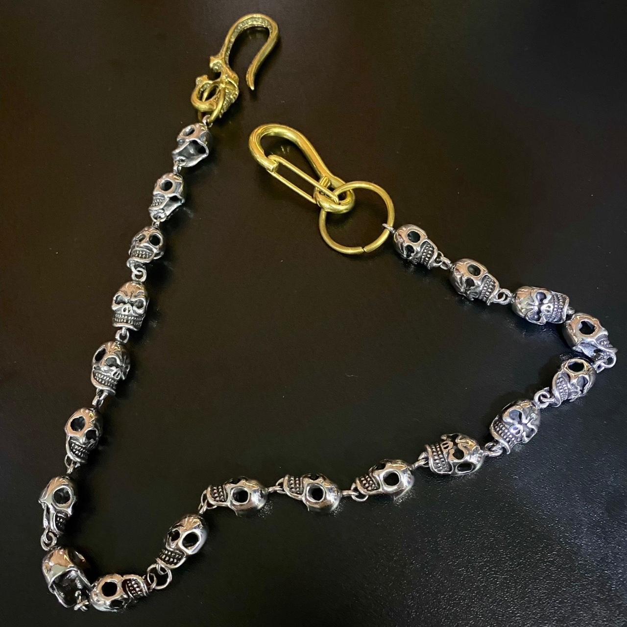 Chain skull stainless 14mm jax teller jeans chain... - Depop