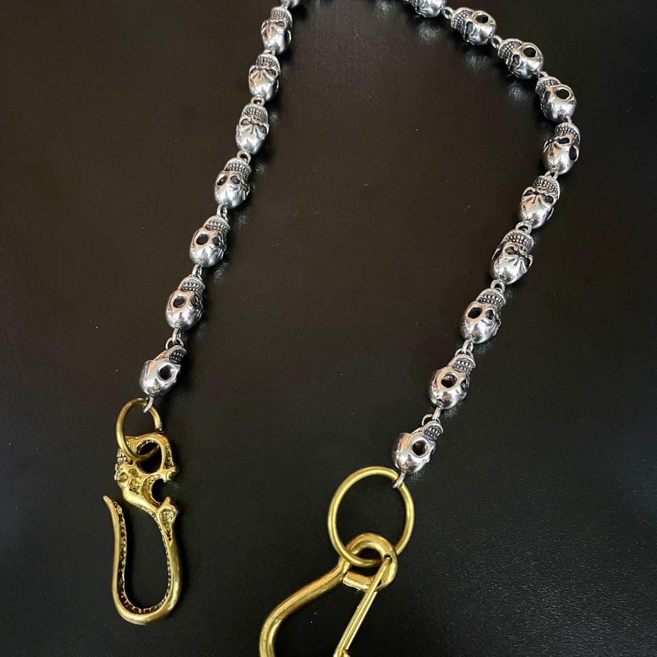 Chain skull stainless 14mm jax teller jeans chain... - Depop