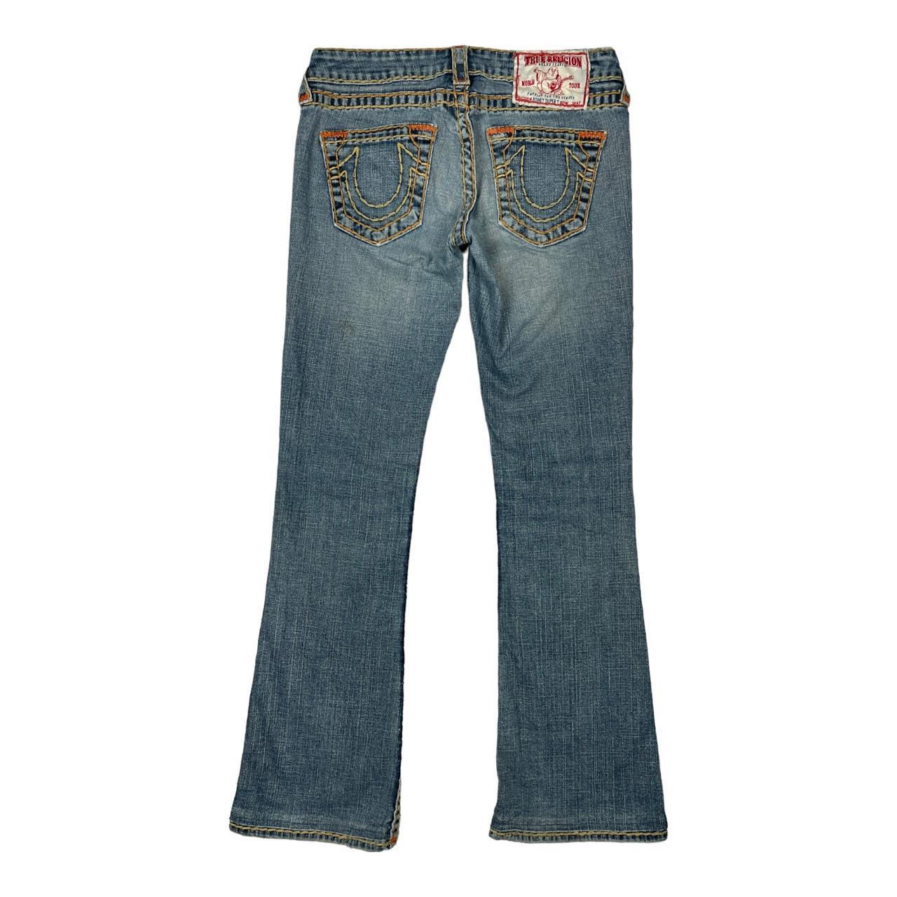 Authentic Contrast Stitched True Religion Jeans... - Depop