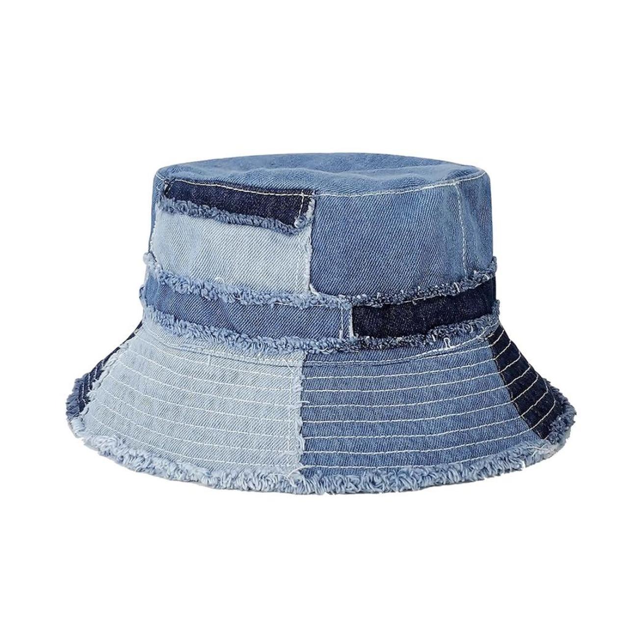 Denim patchwork Y2K bucket hat would be perfect for... - Depop