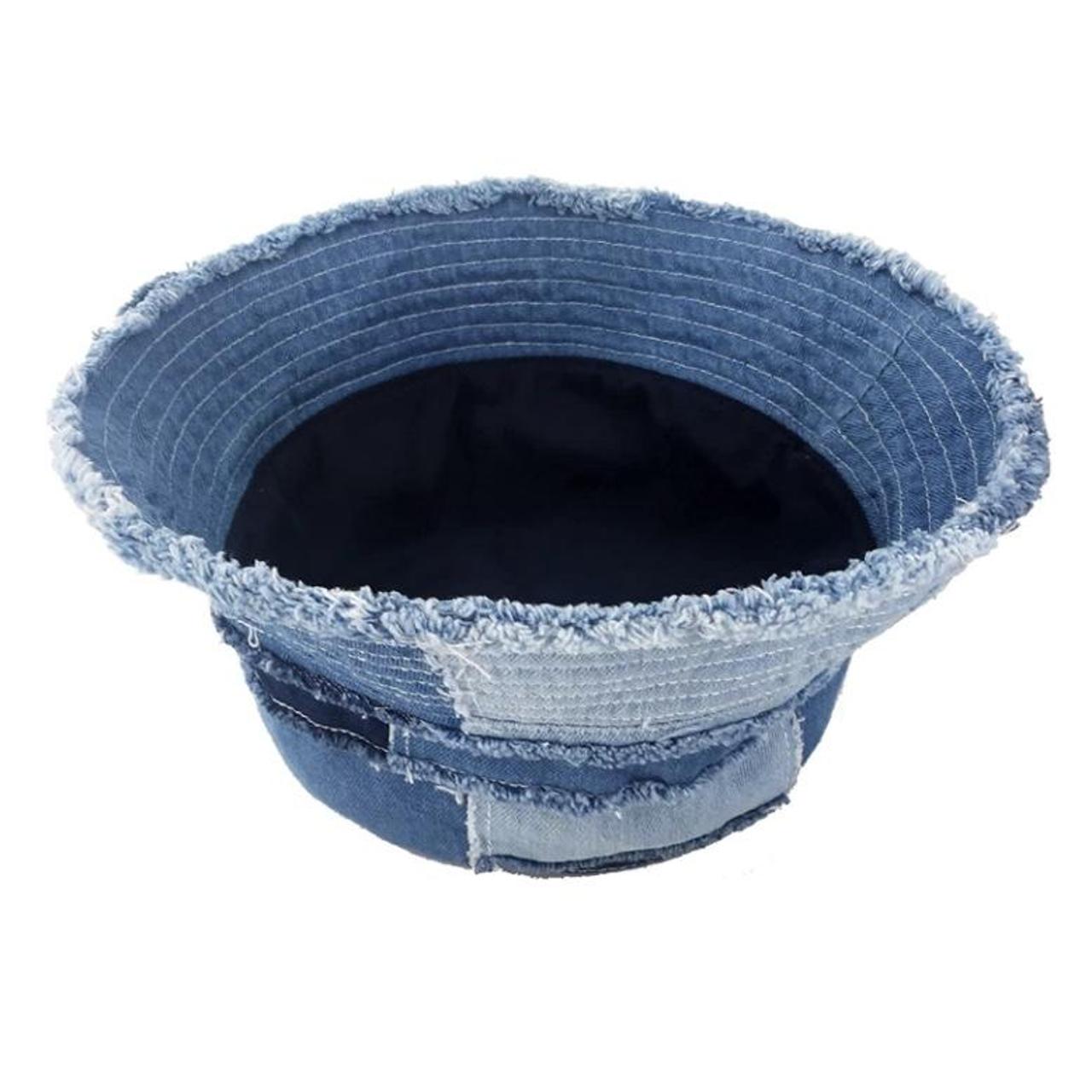 Denim patchwork Y2K bucket hat would be perfect for... - Depop