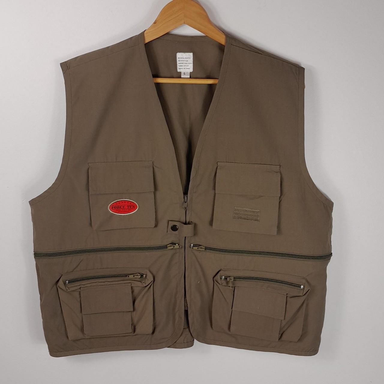 Men's Brown and Khaki Vest | Depop
