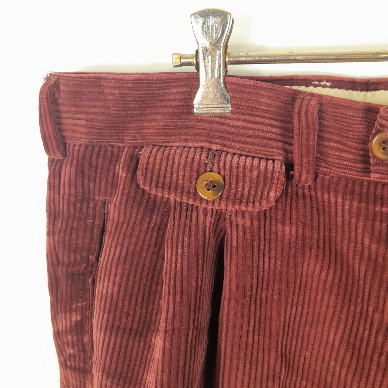 Vintage Fletcher Jones maroon corduroy pants Thick... - Depop