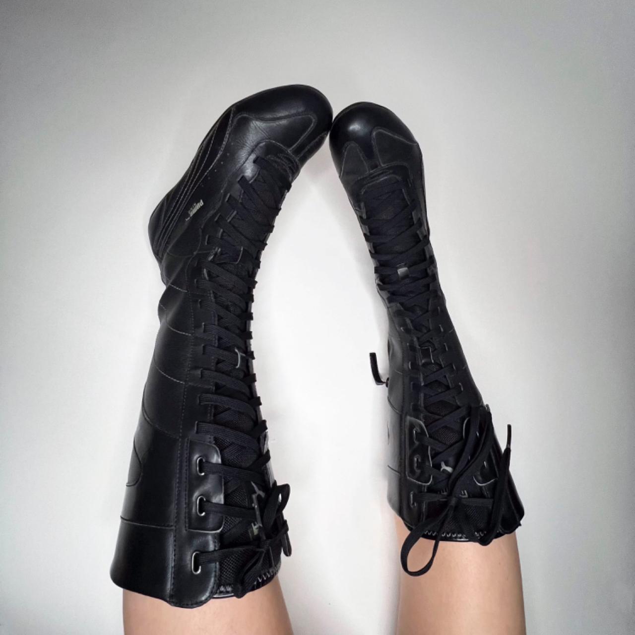Puma Ring archive black leather boxing boots / UK... | Depop