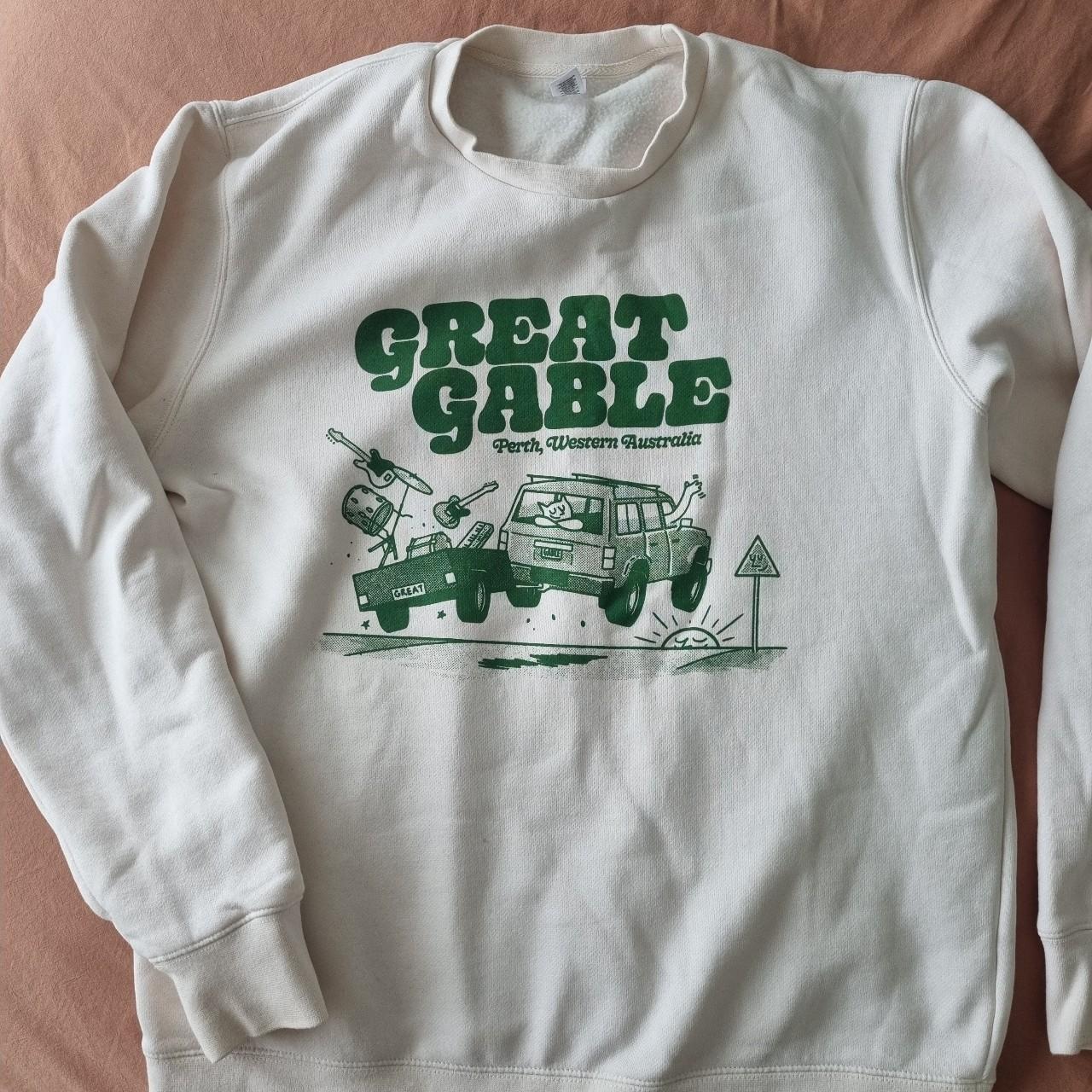 🌞 Great Gable band merch 🌞🤘 Oversized graphic crew... | Depop