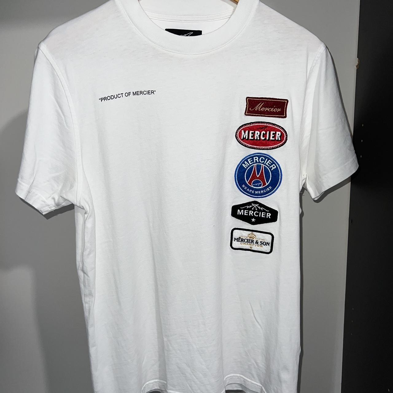 Mercier T-shirt White Mens Size M Like new... - Depop