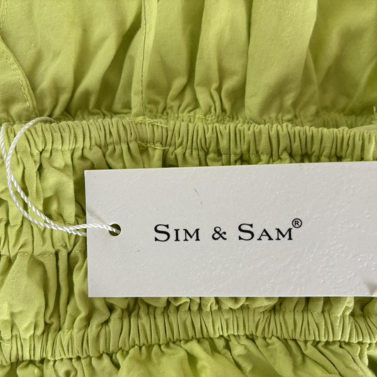 Sim and Sam light green ruffled tank top light and... - Depop