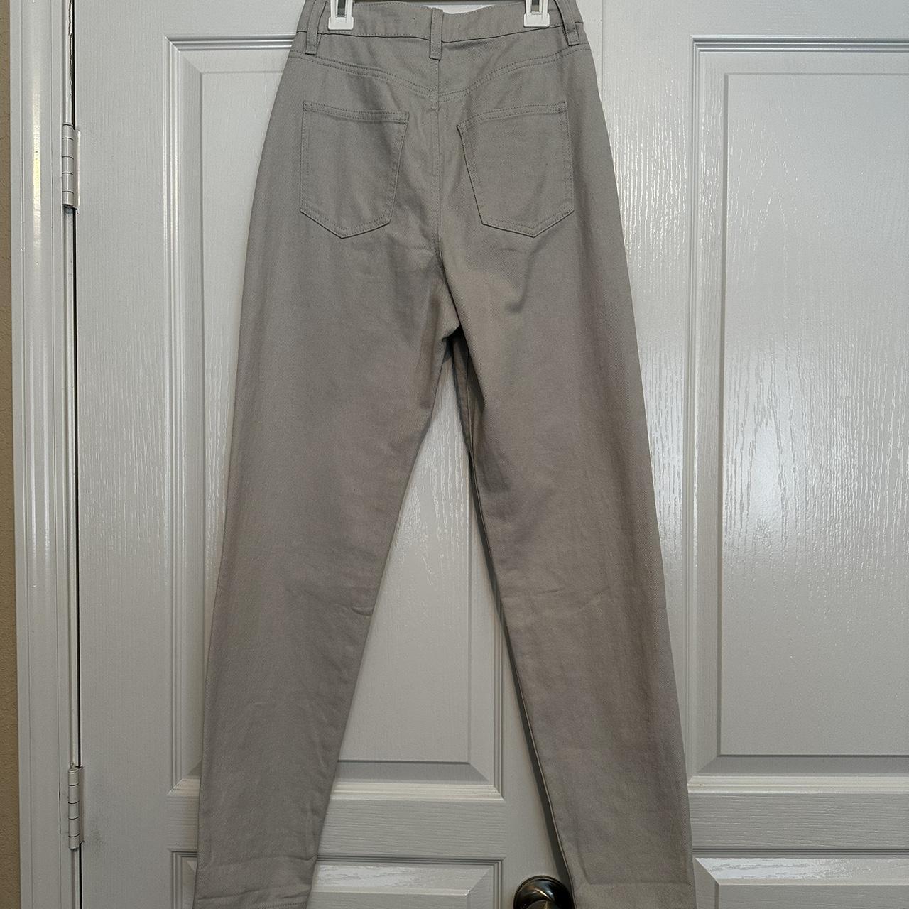 NWT francesca’s straight leg jeans, cream color,... - Depop