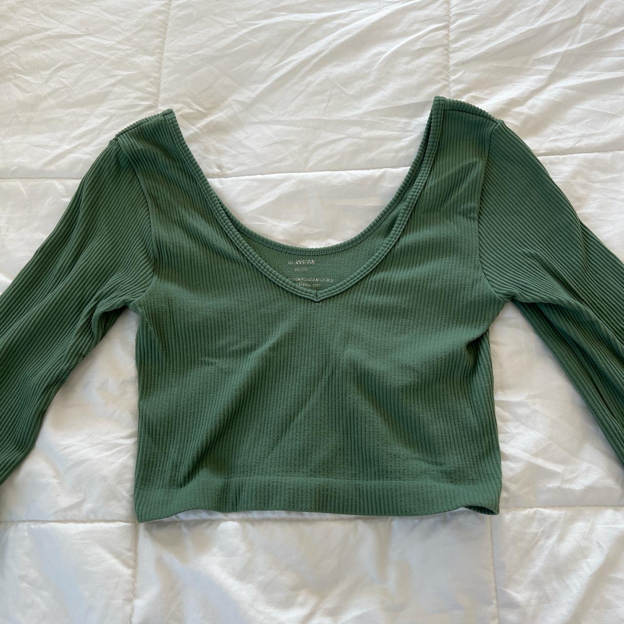 GLASSONS green long sleeve australian boutique... - Depop