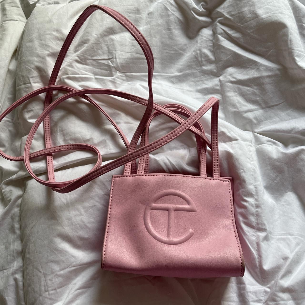 Bubblegum pink mini telfar! Some signs of wear but... - Depop