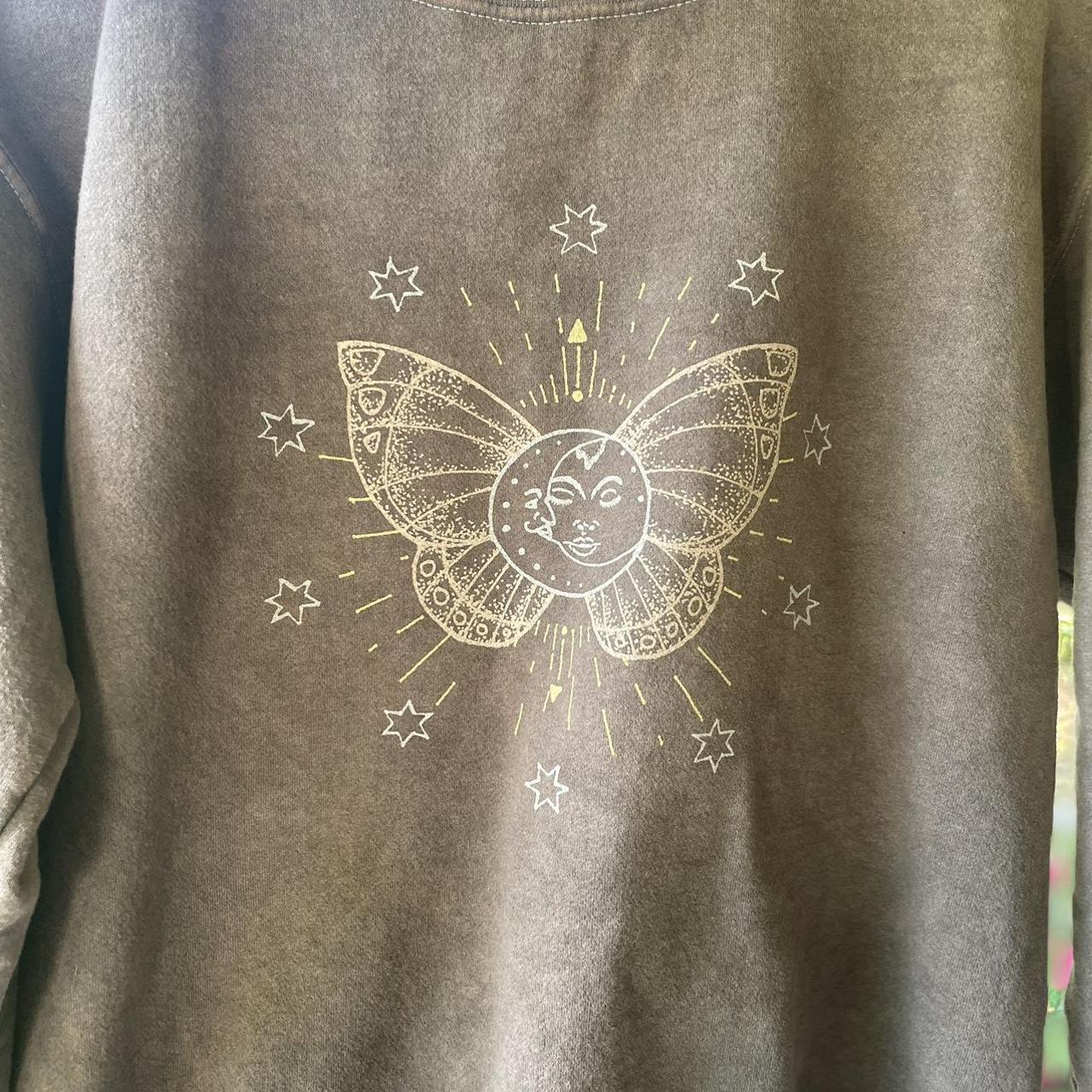 butterfly sun moon earthbound sweatshirt - Depop
