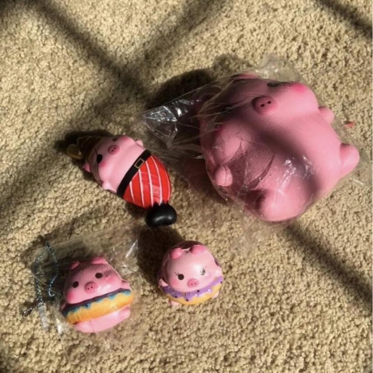 Licensed pig marshmelli squishy bundle -all of... - Depop