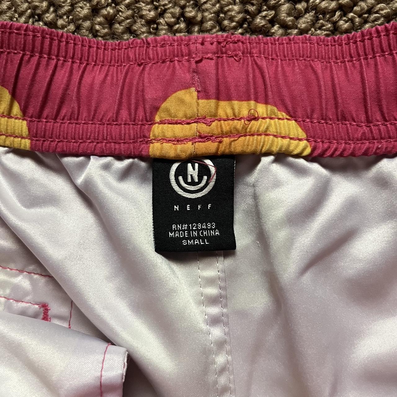 Men’s Pink Duck Neff Swimsuit Size S but fits like... - Depop