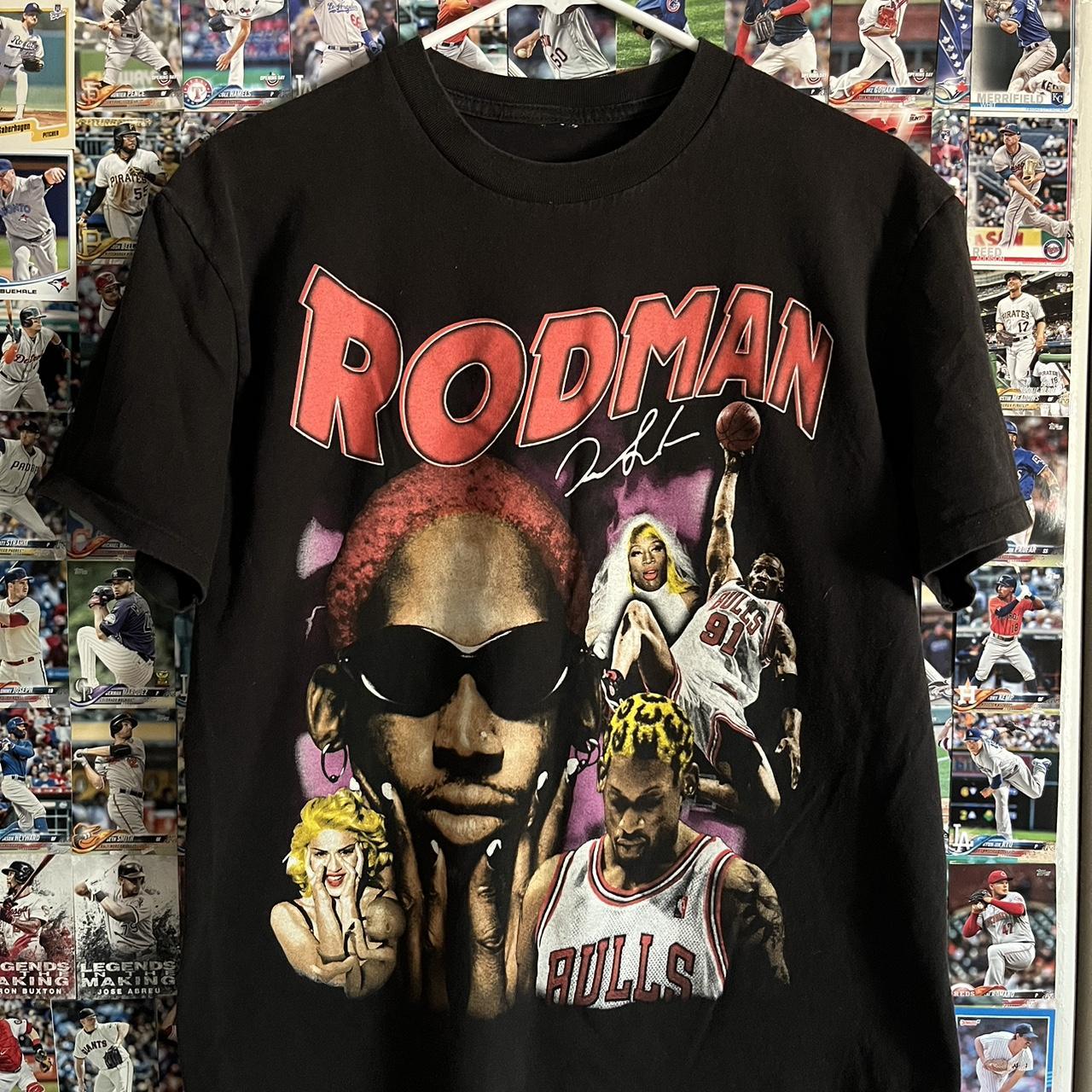 Vintage 90s Dennis Rodman Shirt Cut Tag fits like a... - Depop