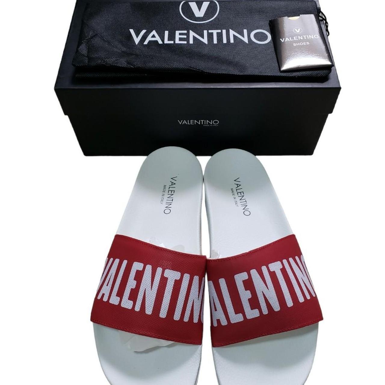Valentino Signature Logo Slides Details: Brand:... - Depop