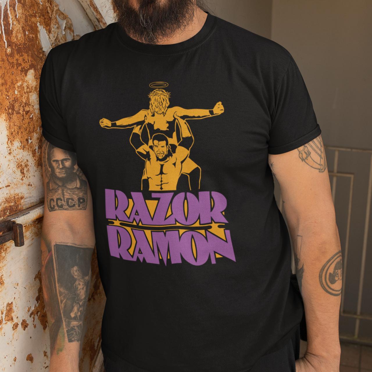 Razor Ramon, Crucifix powerbomb, Black... - Depop