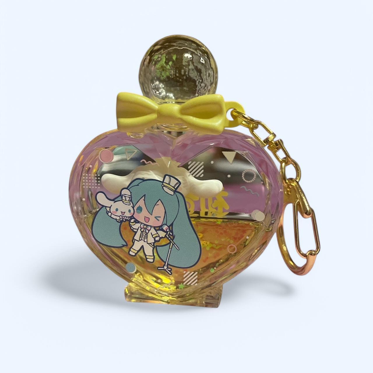 Hatsune Miku x cinnamoroll perfume bottle keychain.... | Depop