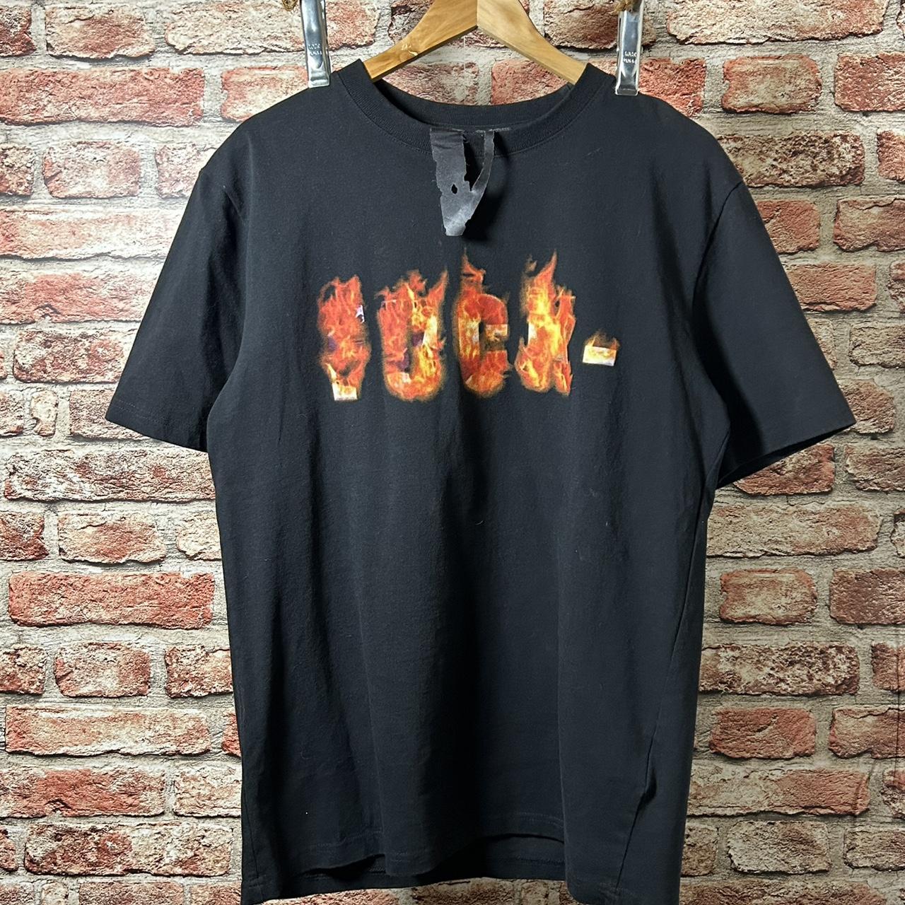 VLONE Flame America Supreme Tee FOLLOW 4 MORE US... | Depop