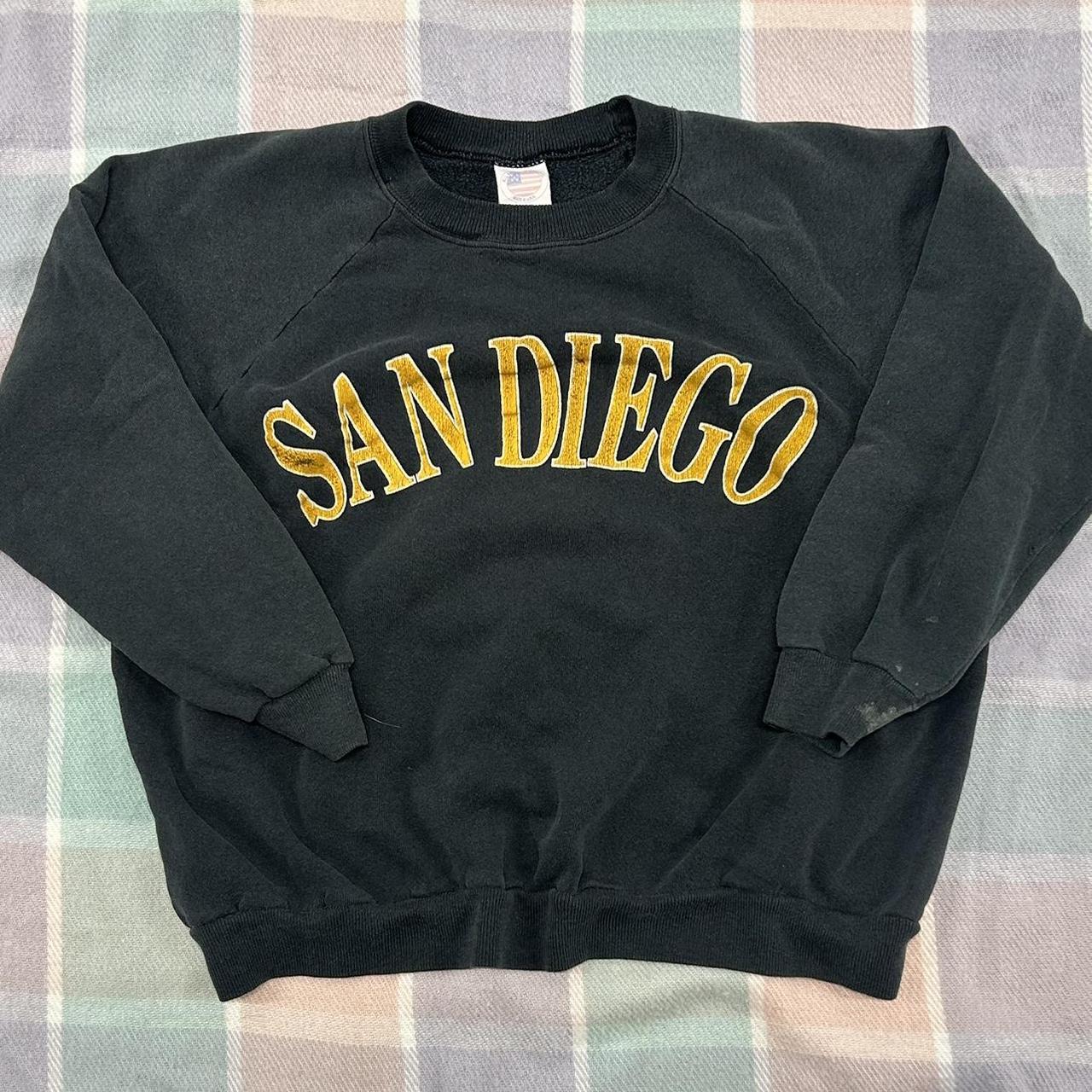 Vintage 80s San Diego Padres Sports Spellout... | Depop