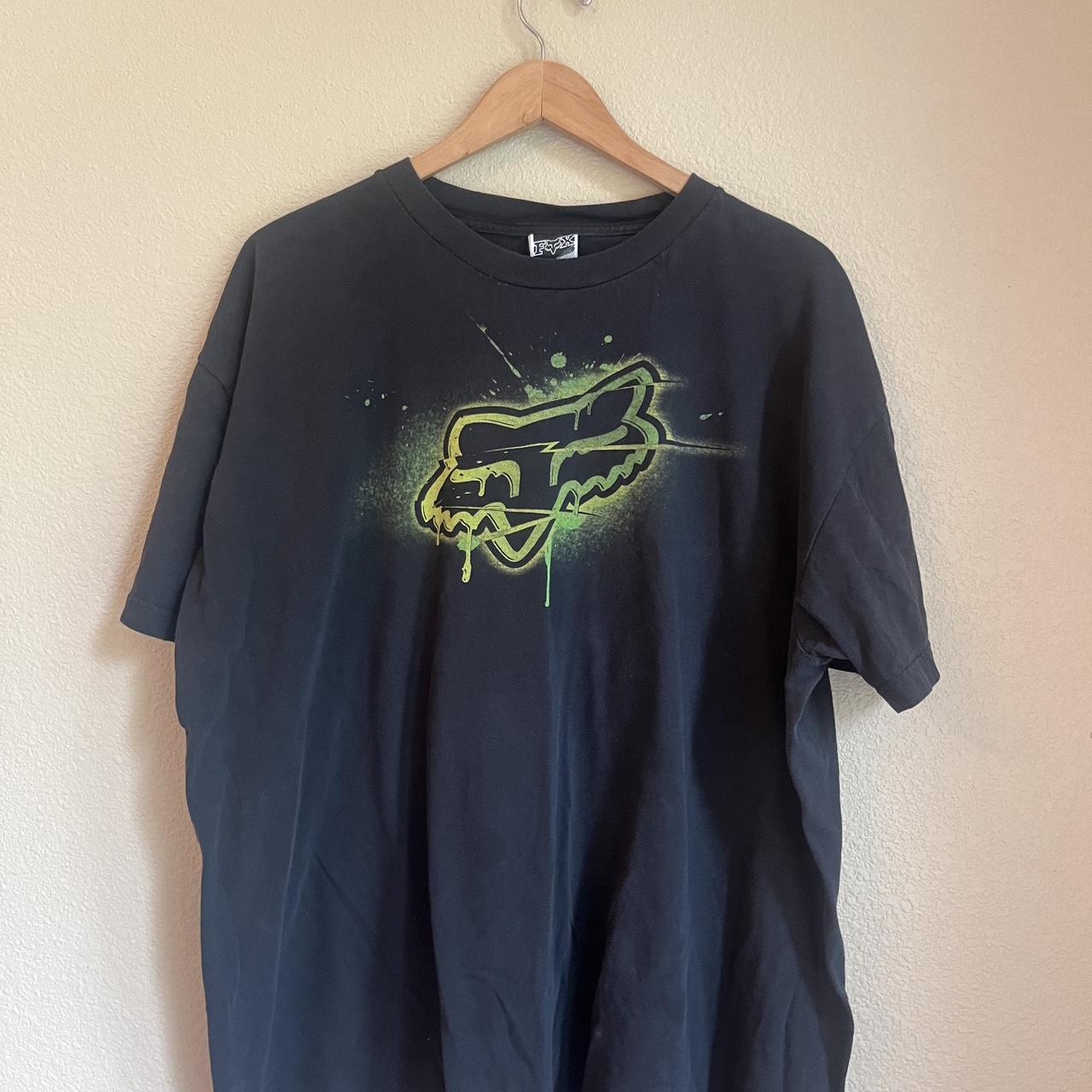 Y2K Fox Racing Monster Energy Style Vintage T Shirt... - Depop