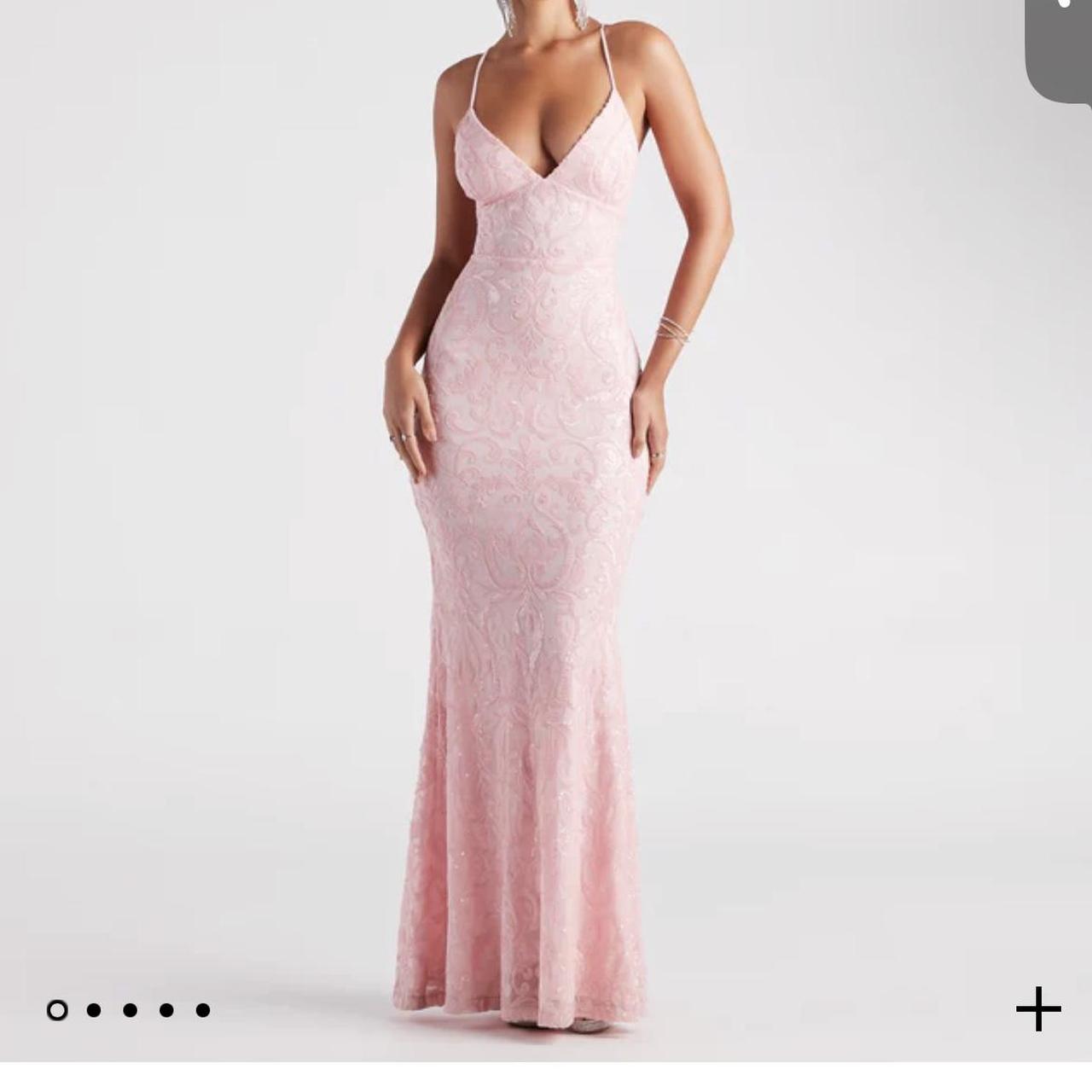 small prom dress Bethanie Formal Sequin V-Neck... - Depop