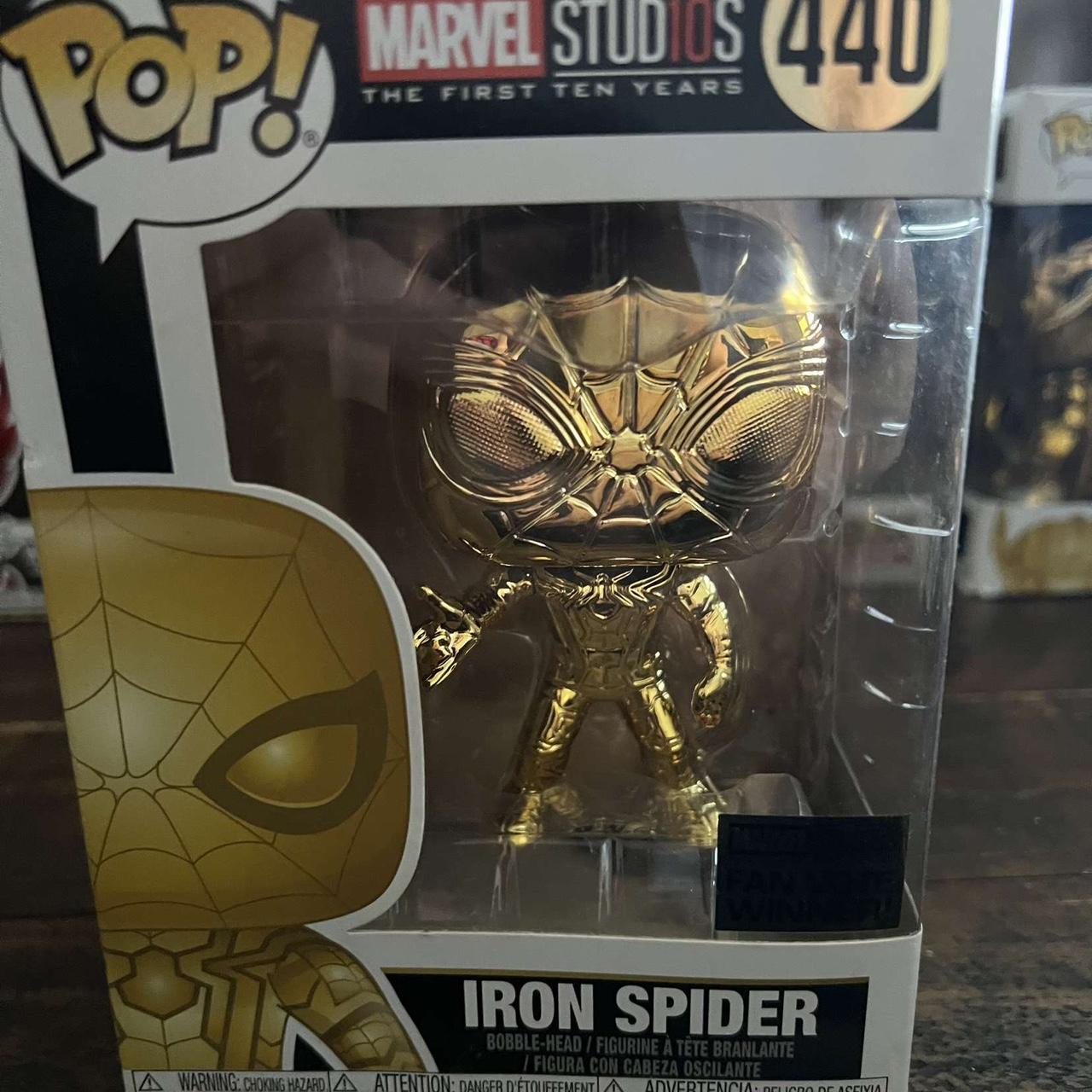 Marvel Gold Edition Iron Spider Funko Pop message... | Depop