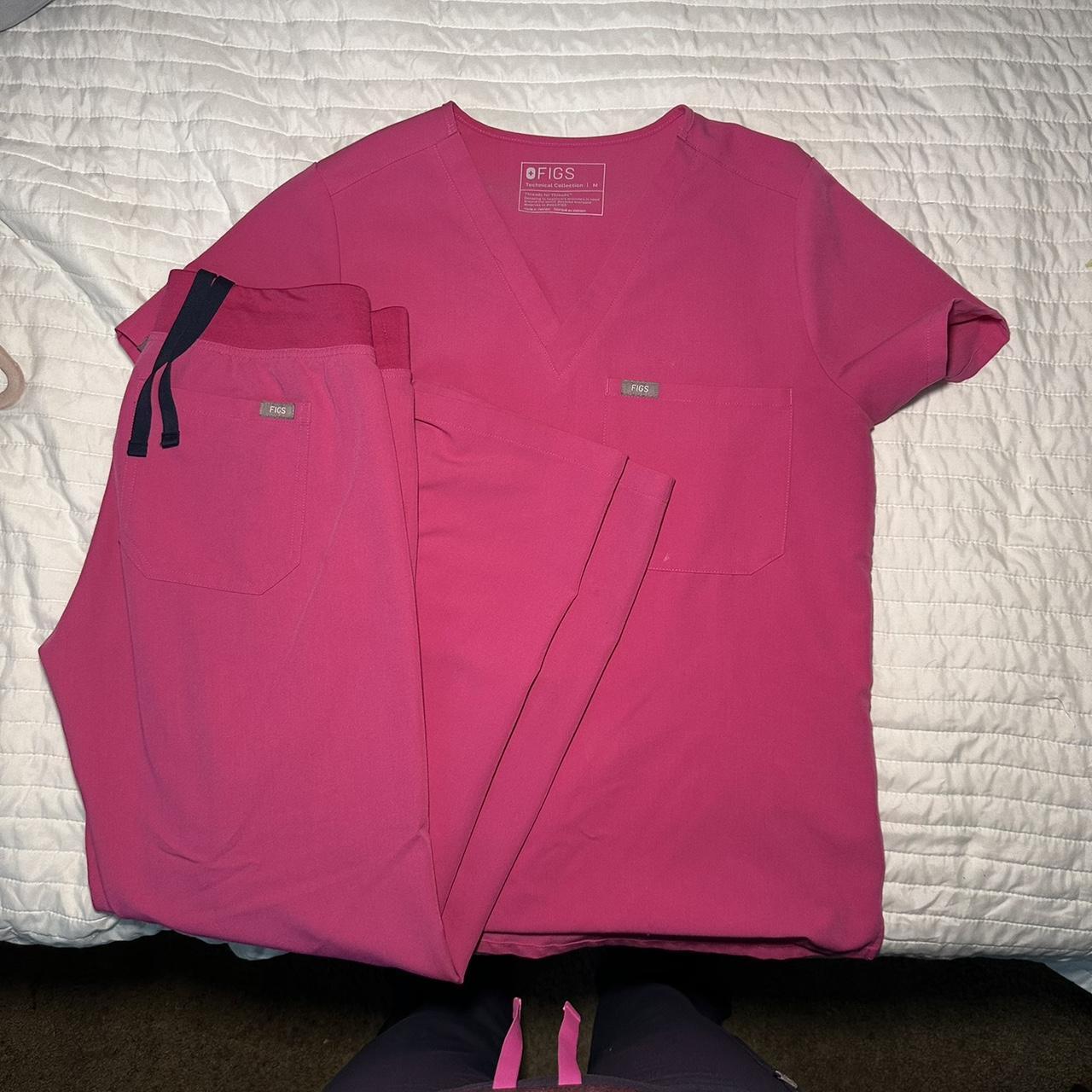 Women’s Figs set in electric orchid Catarina one... - Depop