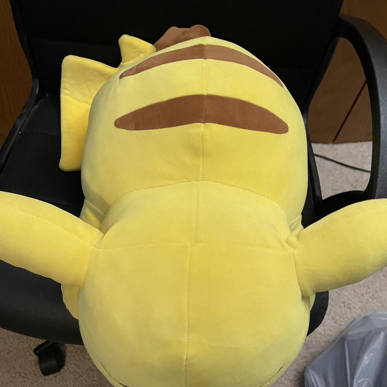 Pikachu sleeping plush Has a mark on forehead... - Depop
