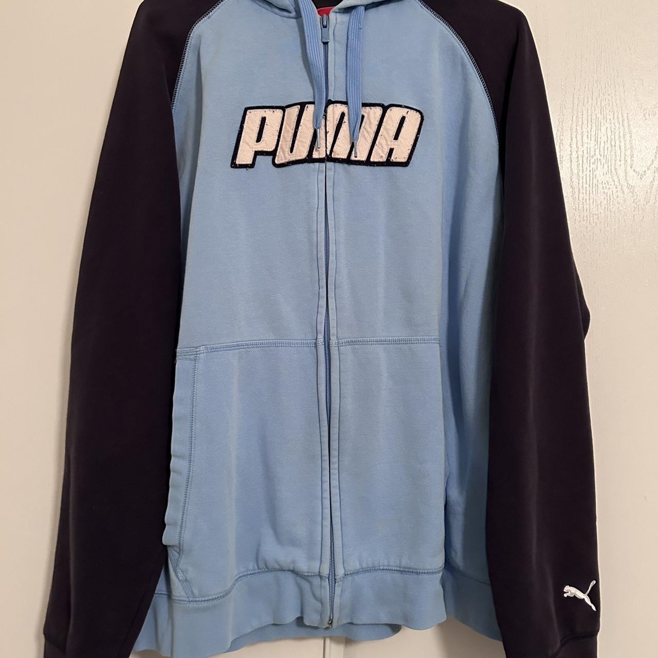 Vintage Puma zip up sweater Great as an oversized... - Depop