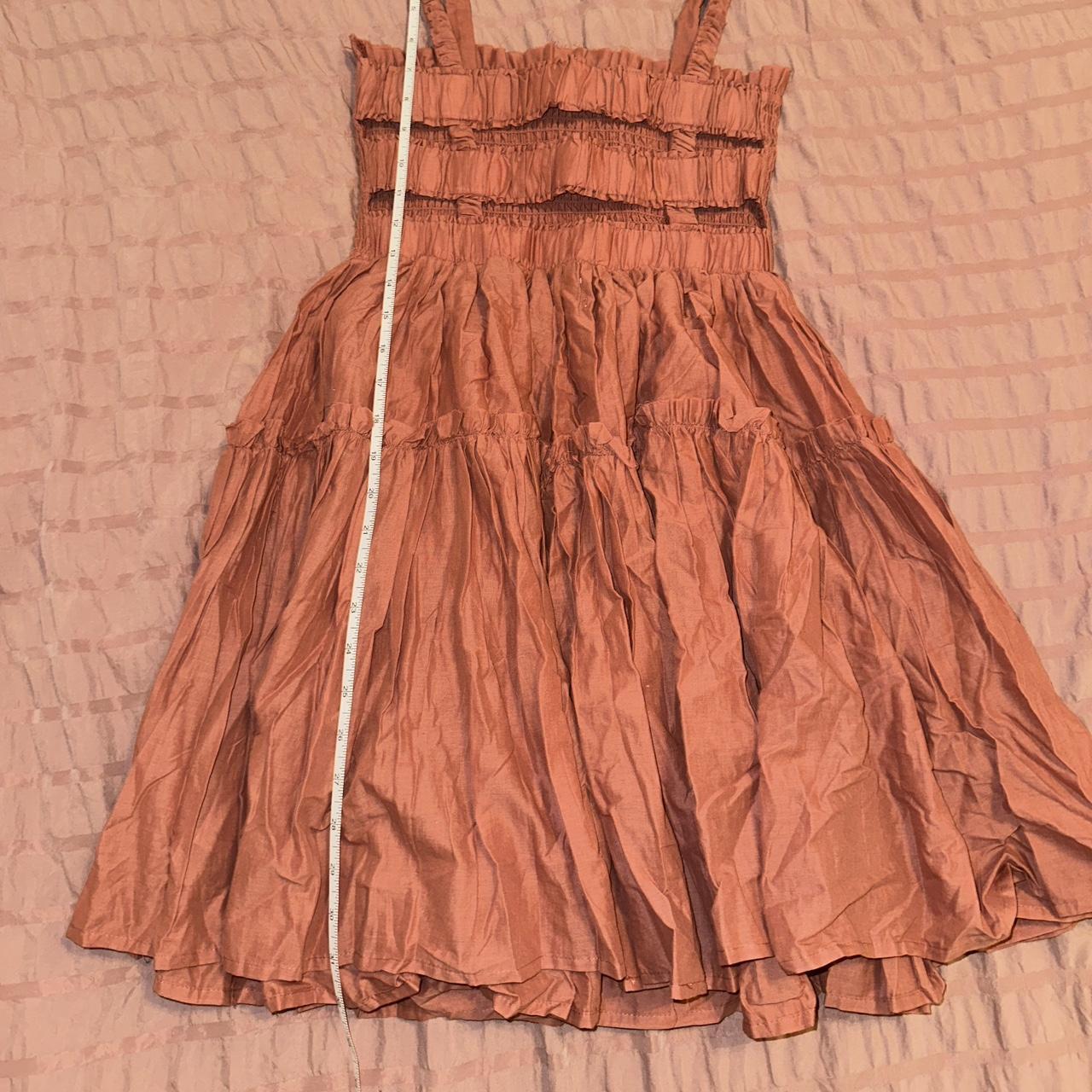 small strappy peachy flowy boho asos dress asos... - Depop