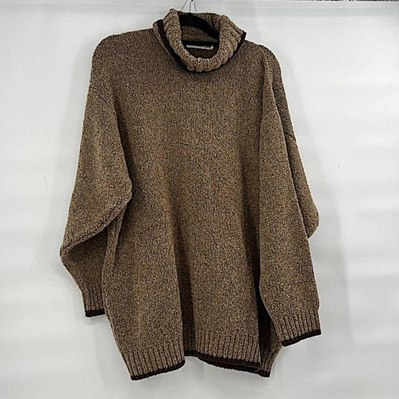 Atlantic Rancher brown cowl neck sweater cozy warm... - Depop