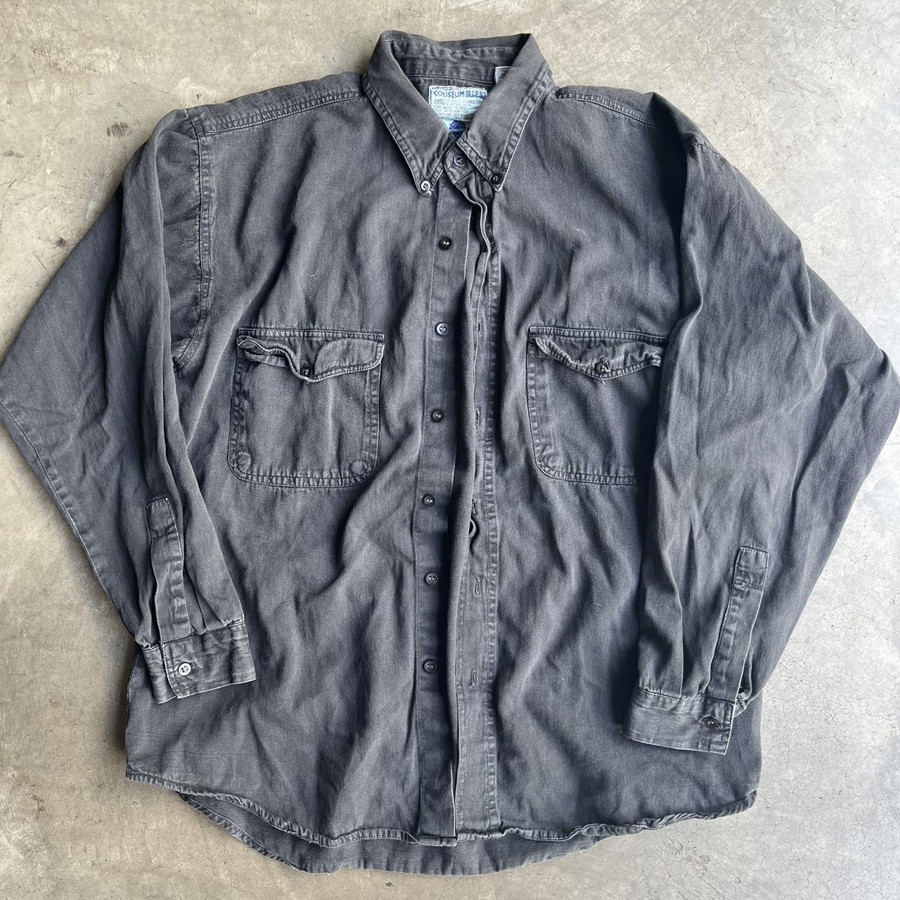 Vintage faded button up #vintage #faded #shirts - Depop