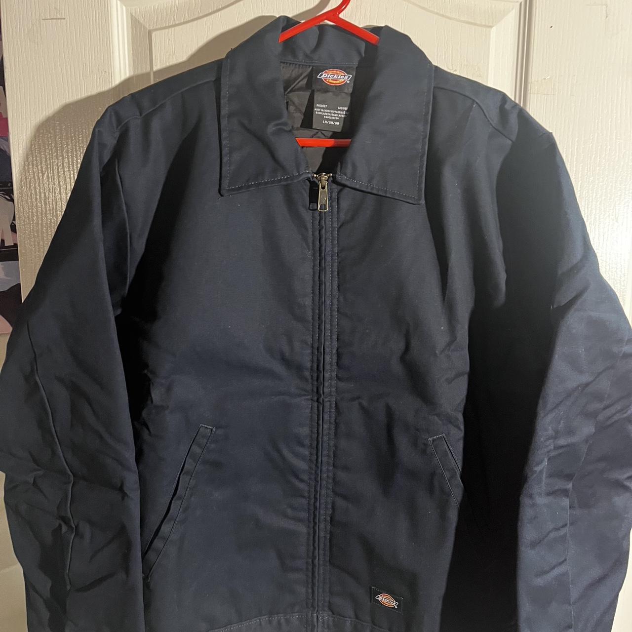 Dickies Navy Blue Eisenhower Jacket worn a few times... - Depop