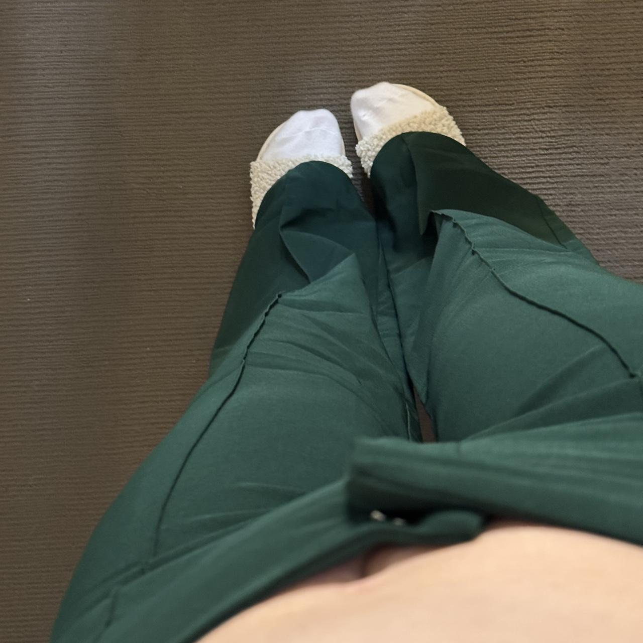 Venderbys Small Emerald Green Straight Leg Pants... - Depop