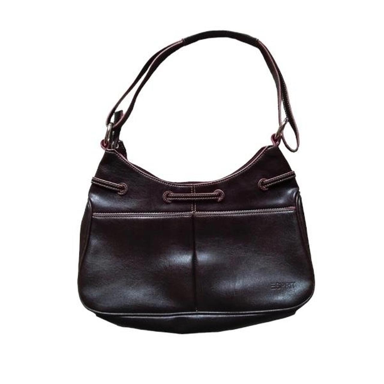 Super cute vintage 90s Esprit leather handbag 🌹🍃 one... - Depop