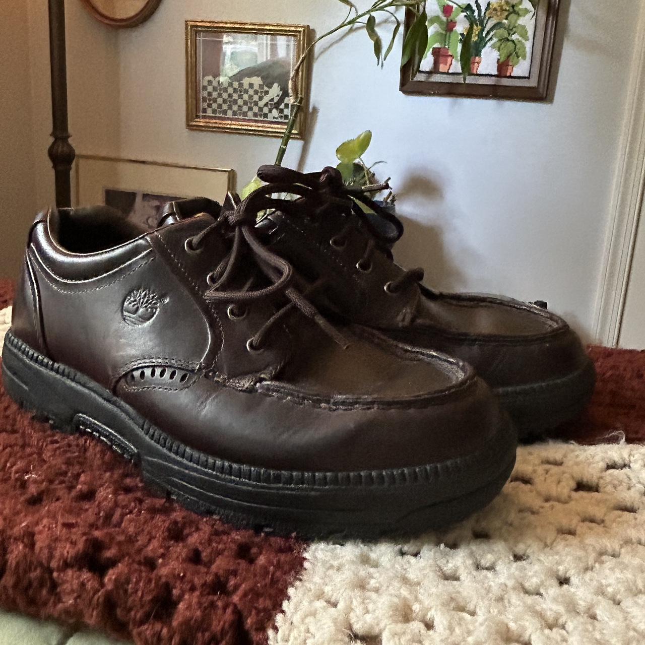 Brown timberlands!! These are a men’s 7 wide! Both... - Depop