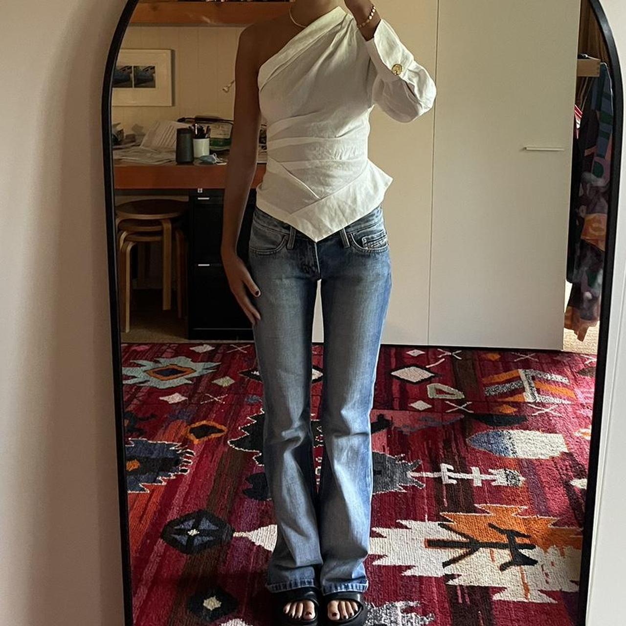 zara asymmetrical shirt - Depop