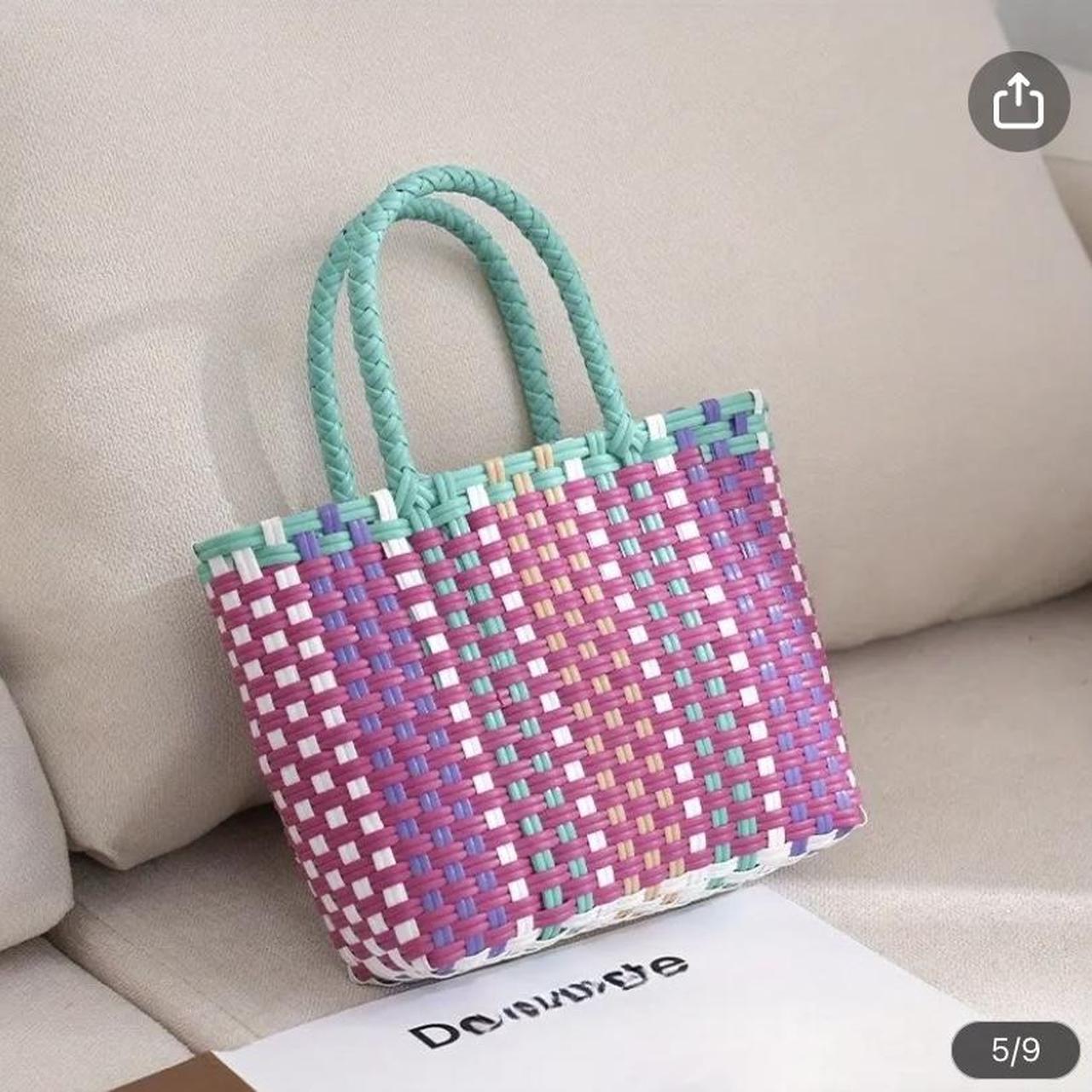 Handmade woven mini tote bag Brand new in original... - Depop