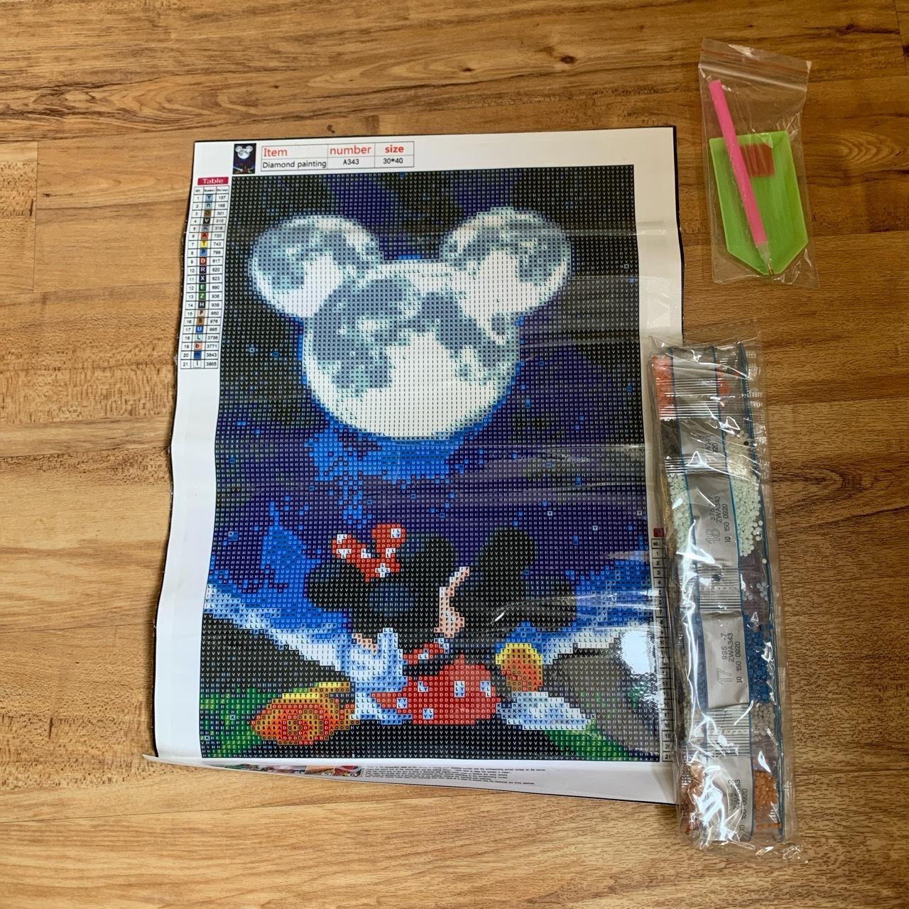 Disney diamond painting picture. Size 30x40cm. Brand... - Depop