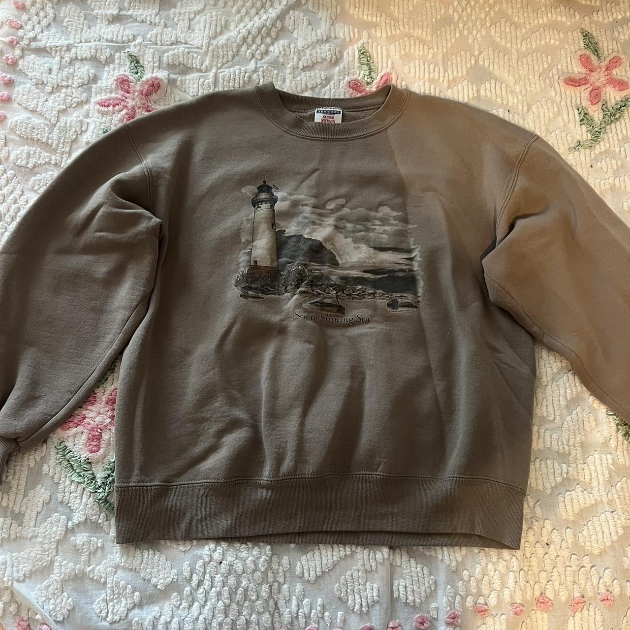 Vintage sweatshirt JerZees Super Sweats. Size large. - Depop