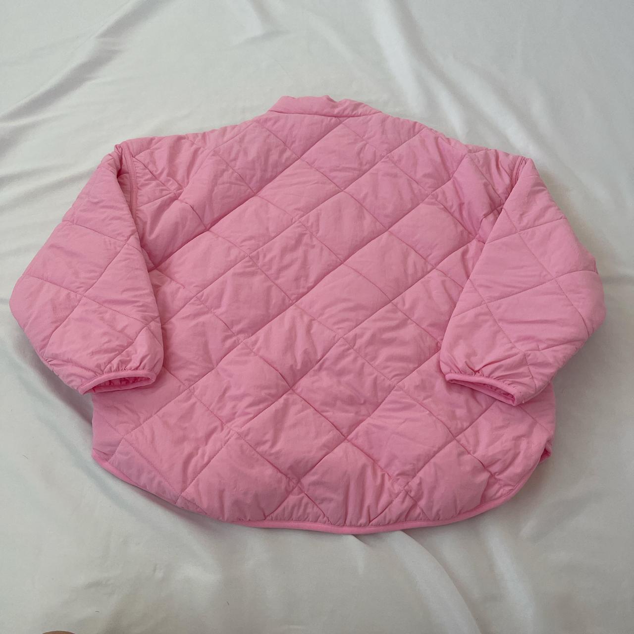 Puffy Pink Quited Oversized Jack Coat Brand new... - Depop